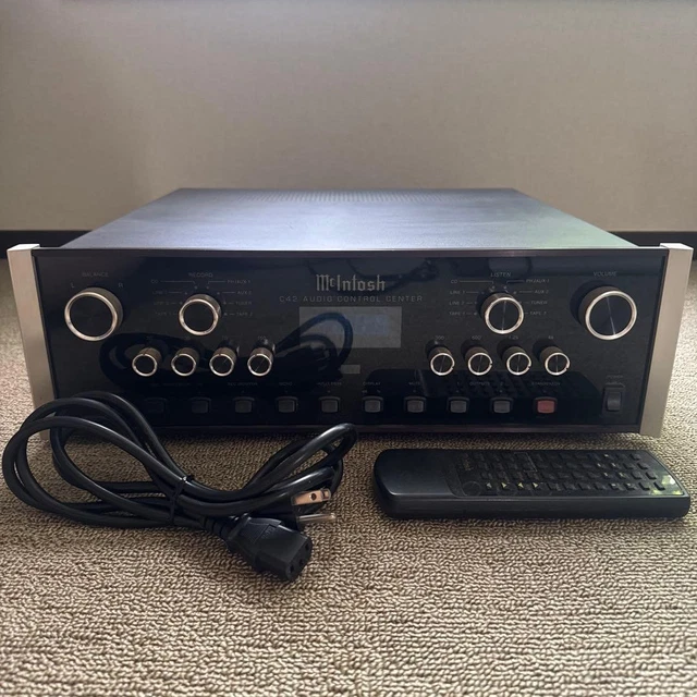 PRÉAMPLIFICATEUR DE CONTRÔLE McIntosh C42 avec télécommande 8 bandes EQ ...