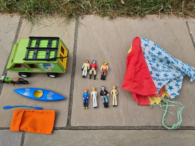 FISHER-PRICE ADVENTURE PEOPLE Daredevil Sport Van Plus Extras £16.13 ...