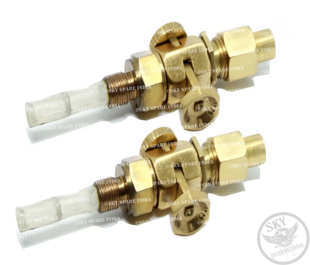 PUSH PULL 1/8& Fuel Petcock Petrol Tap For Bsa Ajs Ariel Triumph Norton ...