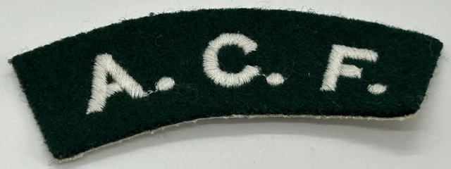 BRITISH MILITARY ARMY Cadet Force ACF Green White Uniform Patch £5.95 ...