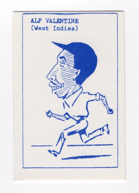 RARE CRICKETER CARICATURE. West Indies - Alf Valentine $9.99 - PicClick AU