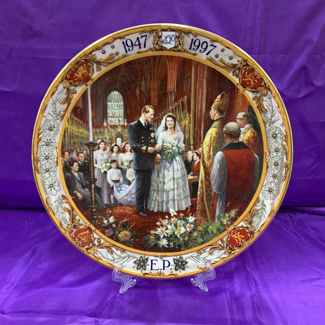 ROYAL DOULTON QUEEN & Prince Philip Limited Ed Golden Wedding ...