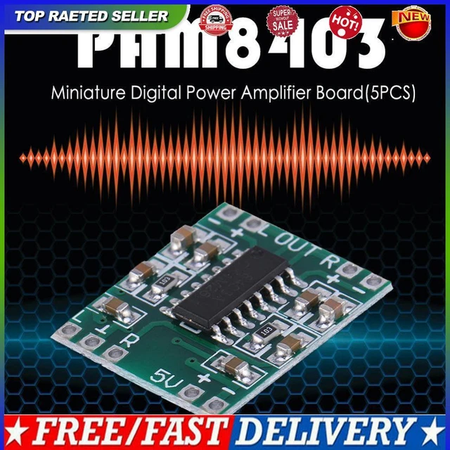 PAM8403 MODULE 2X3W Power Amplifier Module for Monitor Portable DVD ...