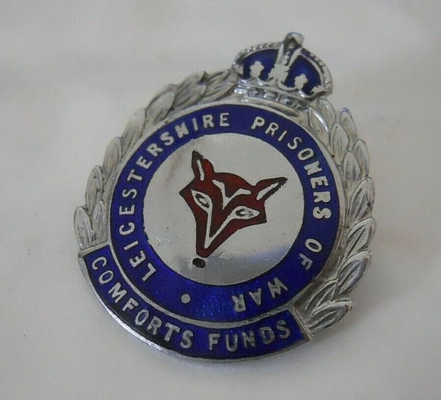 WW2 RARE HOME Front Enamel Badge Leicestershire Prisoners Of War ...