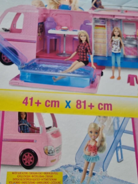 BARBIE DREAM CAMPER Van & Pool /Water Slide £50.00 - PicClick UK