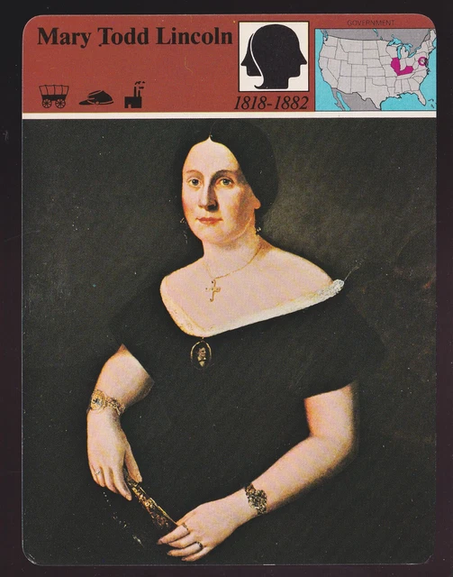 MARY TODD LINCOLN First Lady Abraham's Wife 1980 PANARIZON STORY OF ...