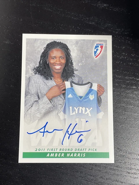 2011 RITTENHOUSE WNBA Amber Harris recrue autographe Minnesota Lynx ...
