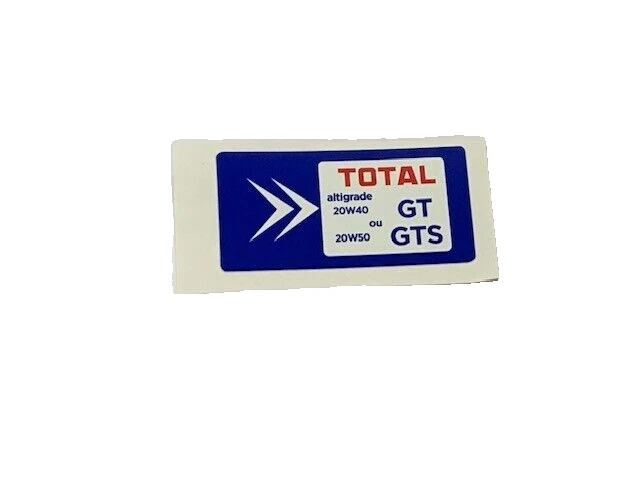 CITROEN 2 CV Mehari Dyane Ami adesivo TOTAL OLIO LOGO STICKER EMBLEM ...