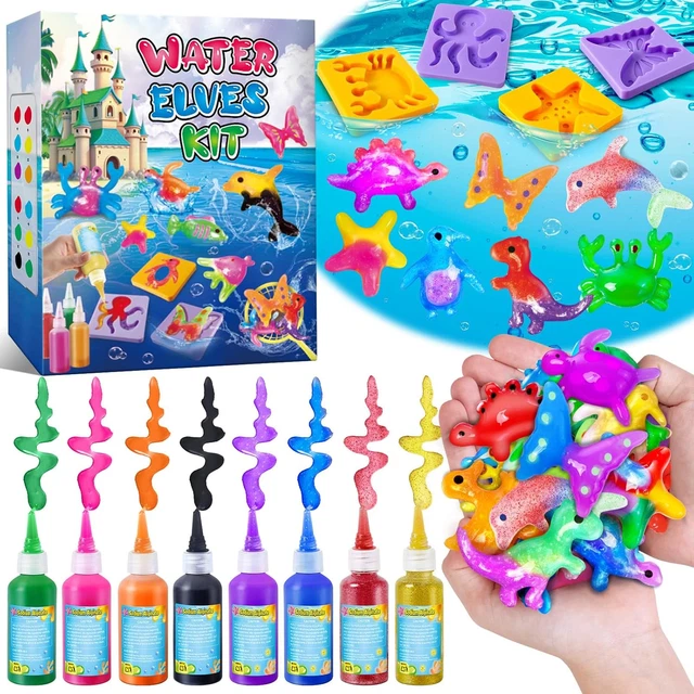 UNGLINGA MAGIC WATER Elf Toy Kit for Kids - 8 Colors DIY Fun Toys Craft ...