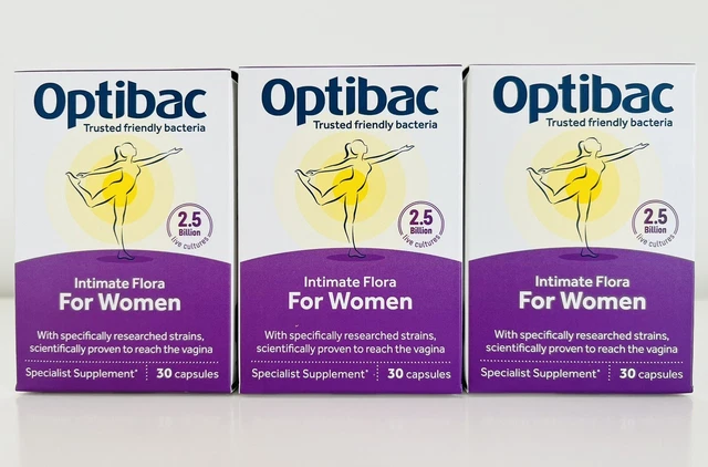 OPTIBAC PROBIOTICS INTIMATE Flora for Women 90 Capsules. Expiry 11/2025 ...