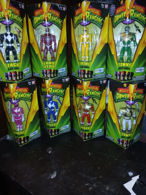 BANDAI MIGHTY MORPHIN Power Rangers Legacy 5 inch Figures Set Of 8 $500 ...