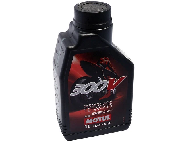 HUILE MOTEUR 10W40 1L MOTUL 300V Road Racing 4T Factory Line Racing Oil 10W-40 EUR 31,48 ...