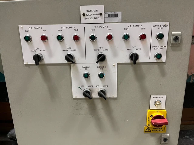 INDUSTRIAL ELECTRICAL CONTROL Panel/Switchgear Warning Light Meter/ TV ...