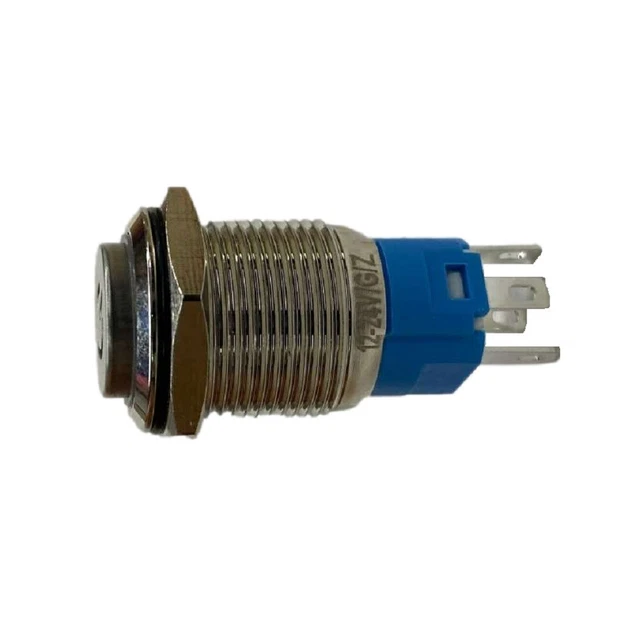 INTERRUPTEUR ?? BOUTON-POUSSOIR m??tallique r??sistant aux intemp??ries 16 mm av EUR 6,14 ...