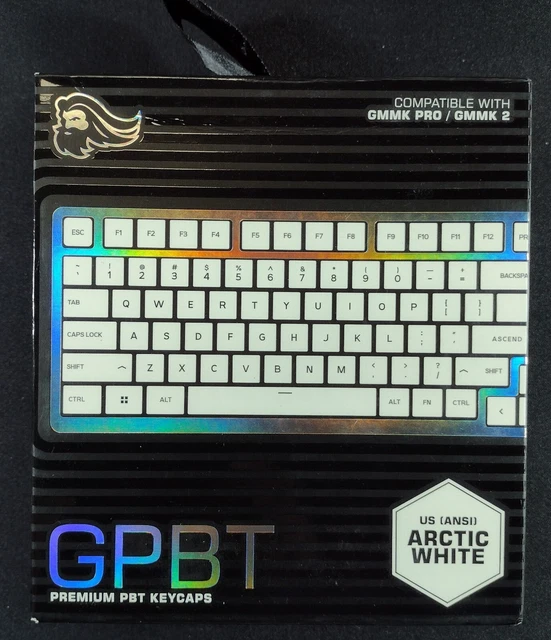 GLORIOUS GPBT ANSI Mechanical Keyboard Keycaps (Arctic White) £26.16 ...