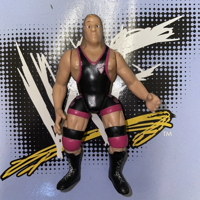 WWF JAKKS MINI Owen Hart WRESTLING FIGURE MICRO WWE HASBRO WCW WRESTLER ...