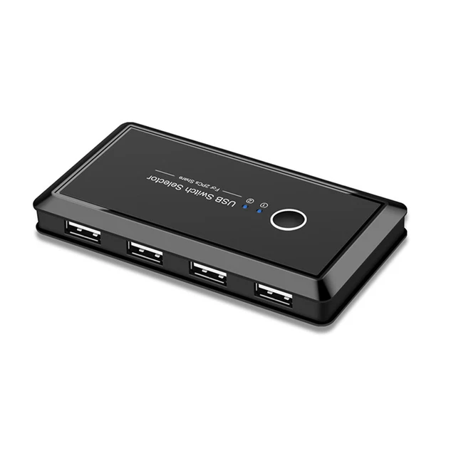 SCATOLA SWITCH 2 in 4 USB 3.0 KVM ad alta velocità 2 PC hub ...