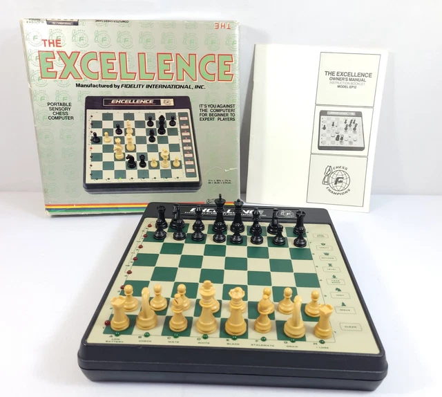FIDELITY INTERNATIONAL THE Excellence Chess Set Model 6080 Sensory ...