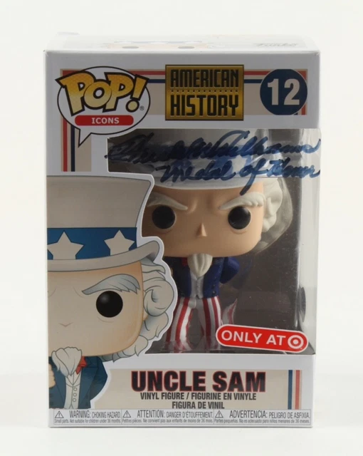HERSHEL WILLIAMS UNCLE Sam WW2 Medal of Honor Signed Funko Beckett RIP ...