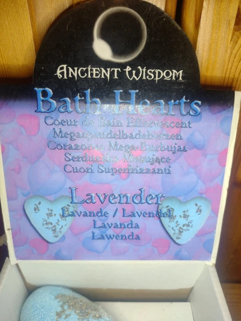 BOX OF 15 Lavender Scented Heart Shaped Bathbombs Fizzers lavendar xmas ...