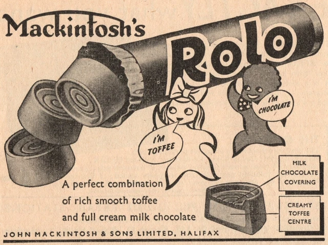 VINTAGE MACKINTOSH'S ROLO Advert - Original 1952 £5.00 - PicClick UK