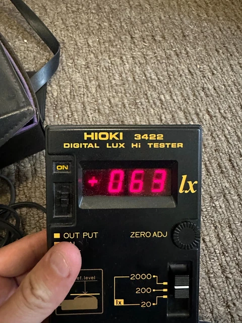 HIOKI 3422 DIGITAL Lux Hi Tester w/ Accessory $100.00 - PicClick AU