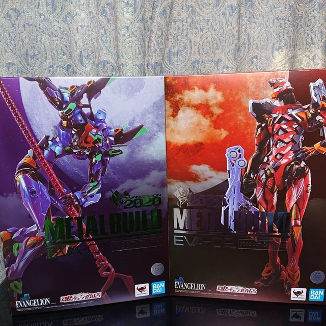 METAL BUILD EVA 2020 Evangelion Unit EVA-01 Test Type & EVA-02 Figure ...