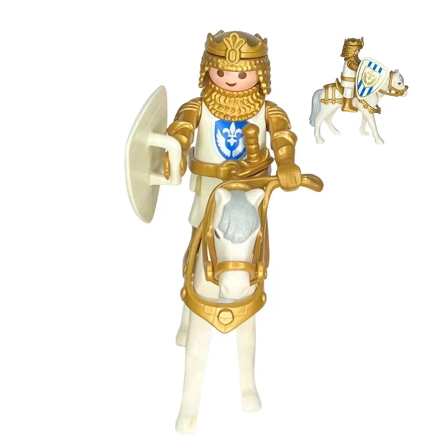FIGURINE PLAYMOBIL ROI chevalier doré avec épée 3800 EUR 13,99 ...