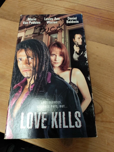 LOVE KILLS VHS MARIO VAN PEEBLES , LESLEY ANN WARREN , DANIEL BALDWIN ...