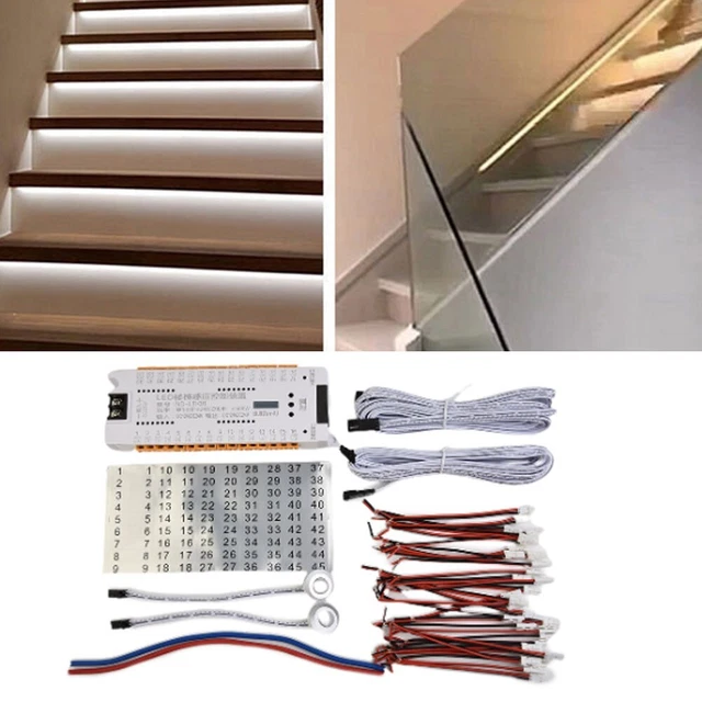 MOTION SENSOR STAIR Light/Automatic Stairway Ladder Controller/Light ...