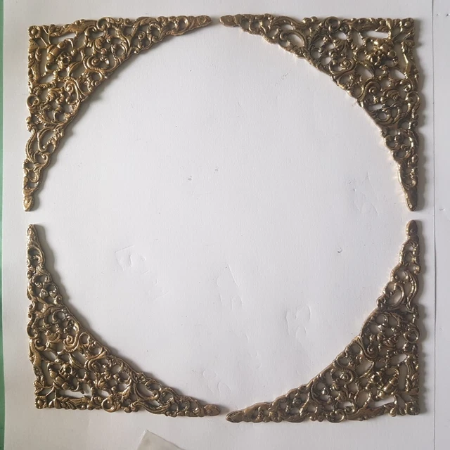 LONGCASE CLOCK BRASS URN & FOLIATE Spandrel Set of 4 95x130mm Ref 55 £29.99 - PicClick UK