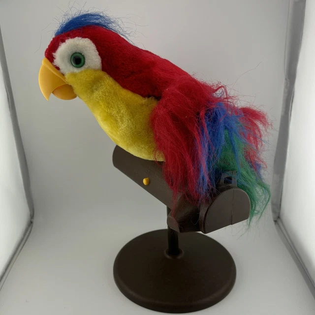 VINTAGE GEMMY INDUSTRIES 1991 Pete The Repeat Talking Parrot Plush NOT ...