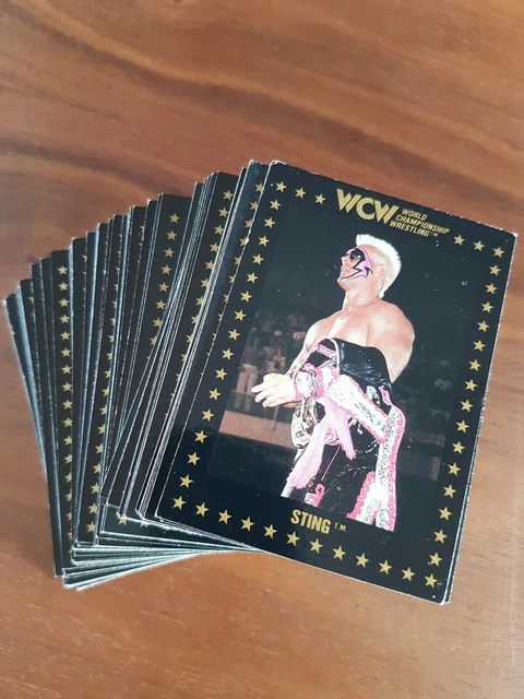 RARE 1991 WCW WWE WWF Wrestling Card Set - includes Sting, Ric Flair ...
