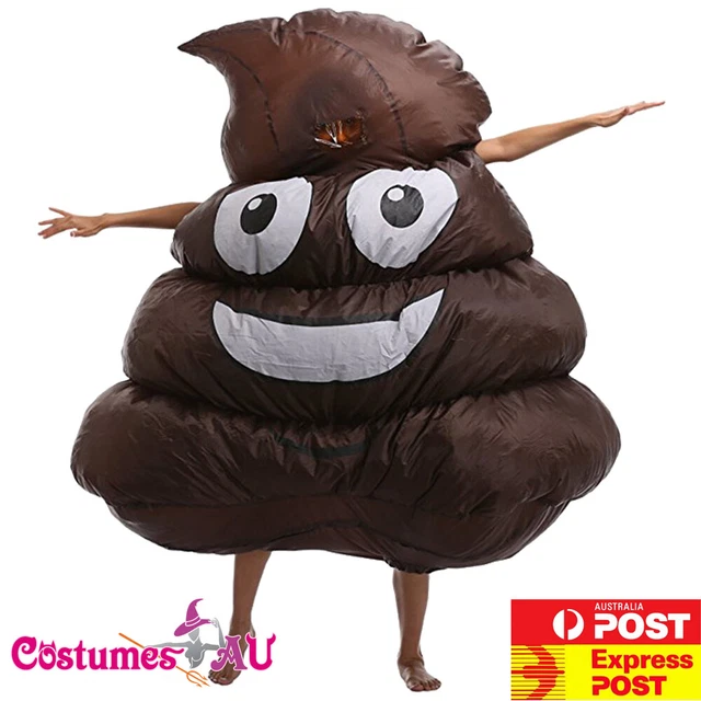 ADULT INFLATABLE POO Costume Creepy Funny Stag Do Hens Party Night Poop ...