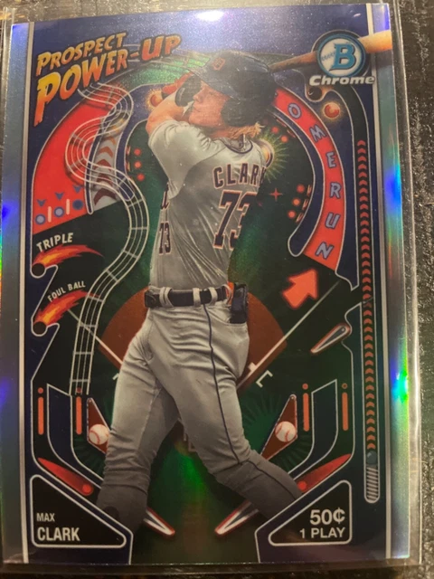 MAX CLARK 2024 Bowman Power-Up Cromato Prospect #PP-12 Detroit Tigers ...