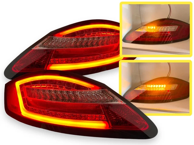 FEUX ARRIÈRE PAIRE LED Transparent Rouge Séquentiel pour Porsche 987 04 ...