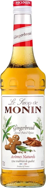 MONIN PREMIUM GINGERBREAD Syrup 700ml for Coffee and Cocktails £11.15 ...