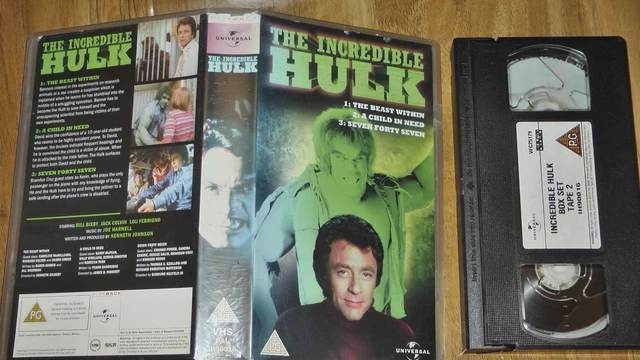 THE INCREDIBLE HULK VHS Video Classic TV Episodes £1.99 - PicClick UK