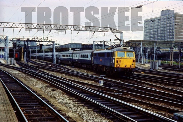 35MM SLIDE BR British Railways Electric Loco Class 87 87035 Crewe 1982 ...