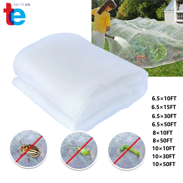 GARDEN PLANT PROTECT Mesh Mosquito Bug Insect Nets Insect Barrier Bird ...