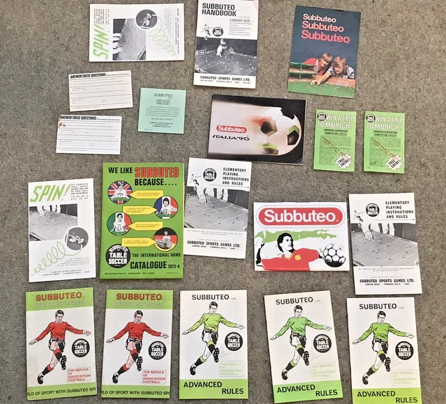 VINTAGE SUBBUTEO PRICE Lists, Paperwork, Leaflets, posters rules Munich trip etc £21.46 ...