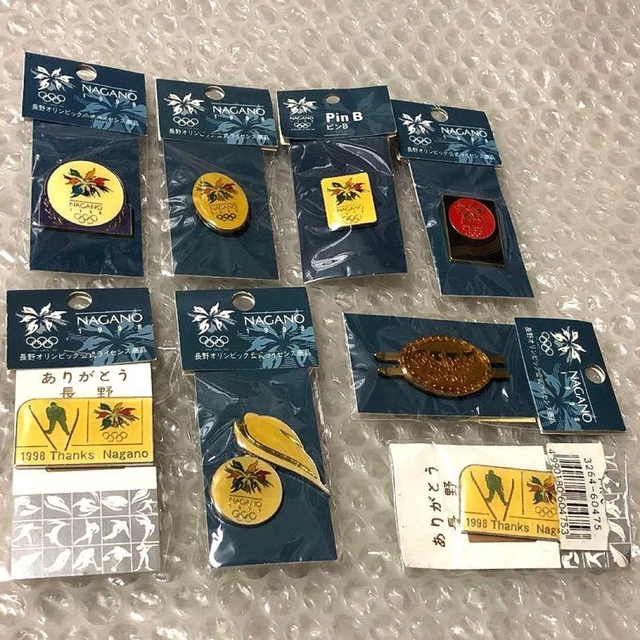 8 TYPES OFFICIALLY Licensed NAGANO Nagano Olympics Olympic Pin Badge ...