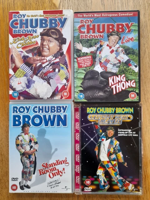 ROY CHUBBY BROWN Dvds X 4, Kick Ass Chubbs,Standing Room,King Thong,Sat ...