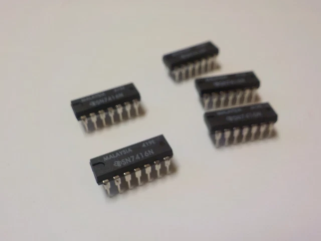 5 CIRCUITS INTEGRES Logiques Ttl Neufs 7416 Lot 107 EUR 10,50 - PicClick FR