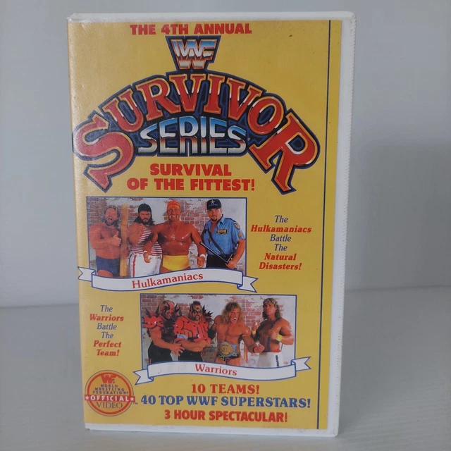 THE 4TH ANNUAL WWF Survivor Series - 1990 Australian VHS Tape £42.60 ...