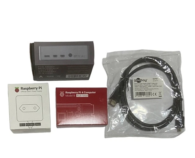 RASPBERRY PI 4 Modell B 4GB Flirc Black Kit | Neu & OVP EUR 154,90 ...