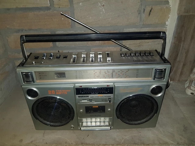 WATSON 575 Vintage Radio CASSETTE BOOMBOX GHETTOBLASTER Radio EUR 90,00 - PicClick DE