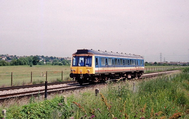 ORIGINAL 35MM RAIL Slide Class 121 DMU 960013 Crayford 19 6 1998 ...