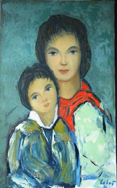 TABLEAU PORTRAITS PAR Jean Labat ecole rouennaise EUR 39,00 - PicClick FR