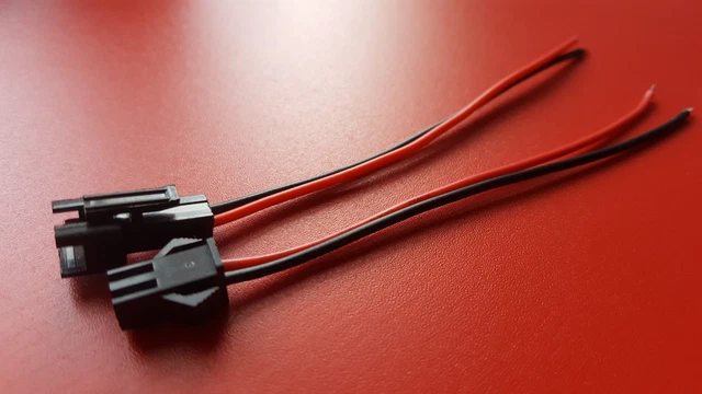 1 PAAR 2 Pin Stecker Buchse Molex Male Female Kabel mit Verriegelung ...